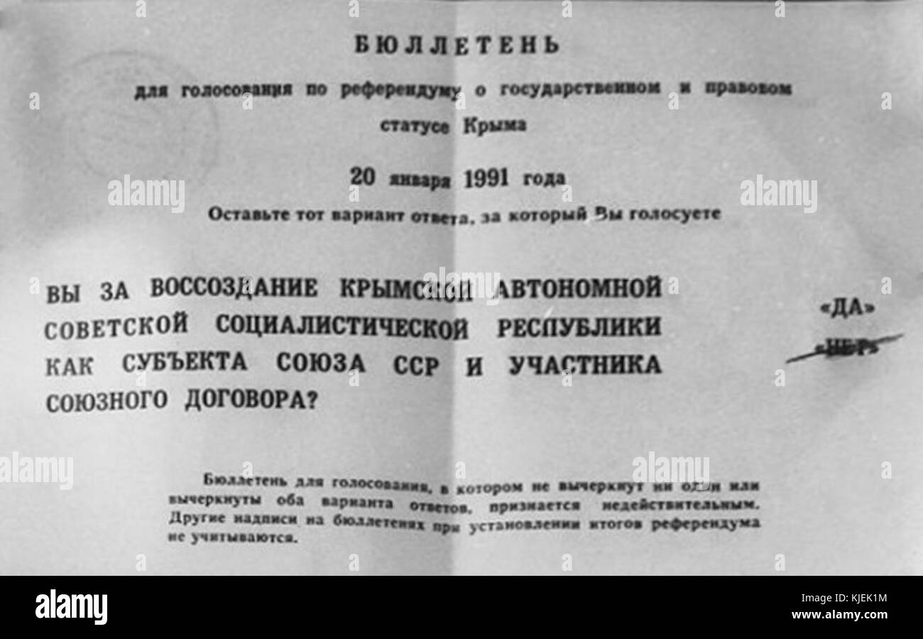 1991 soviet union referendum hi-res stock photography and images - Alamy