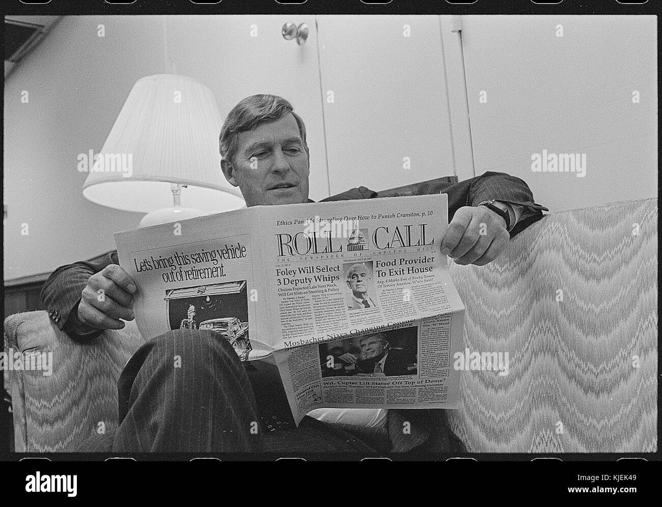 Senator Tim Wirth reading Roll Call Stock Photo - Alamy