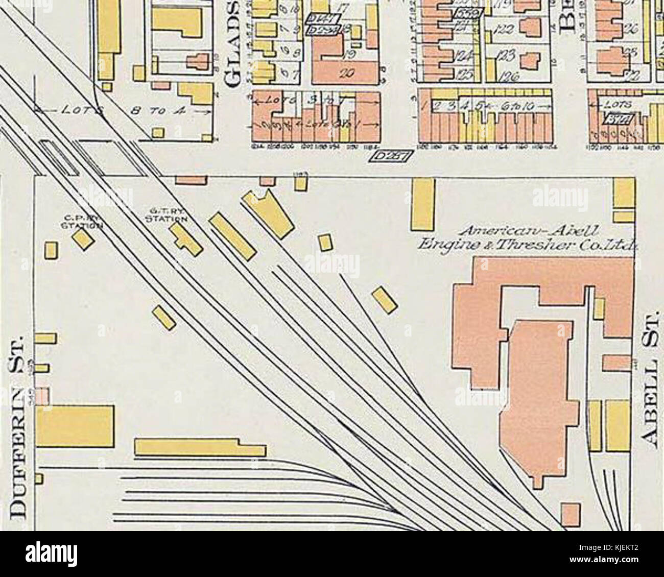Parkdale station 1910 location Stock Photo - Alamy