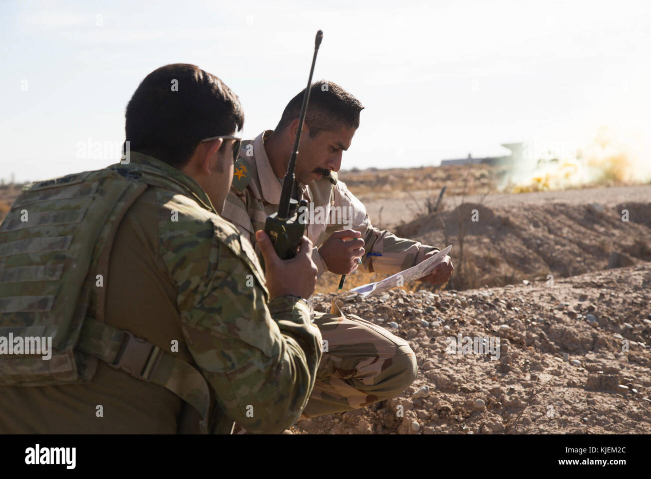 Australian trainer Cpt. Chris Moroney, assigned to the 4th Regiment ...
