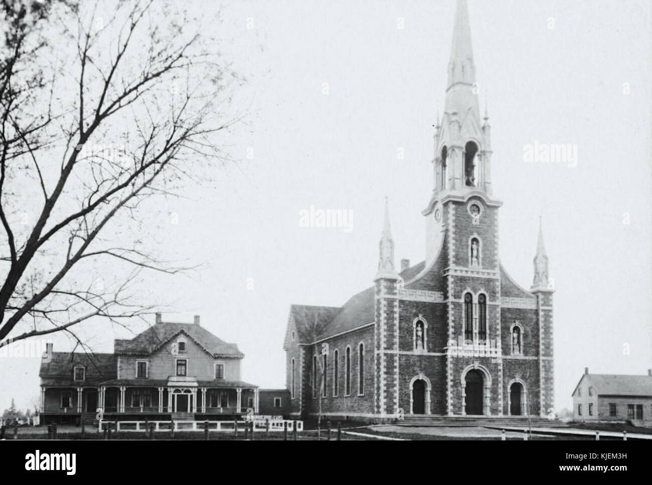 Eglise de Maskinonge Stock Photo - Alamy