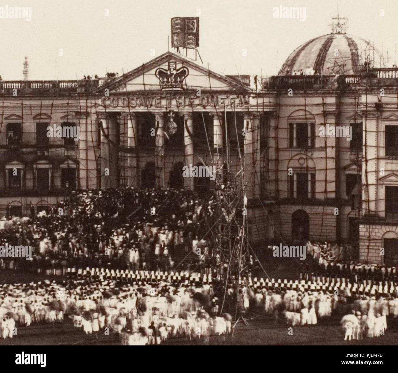 Queen's Proclamation, Government House, Calcutta (03 Stock Photo - Alamy