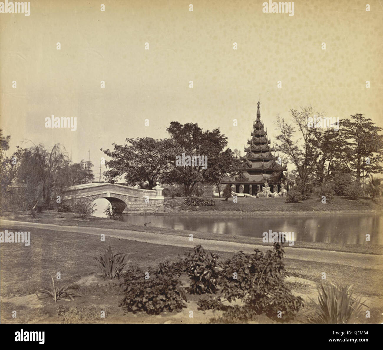 Eden Gardens, Calcutta in 1860 Stock Photo - Alamy