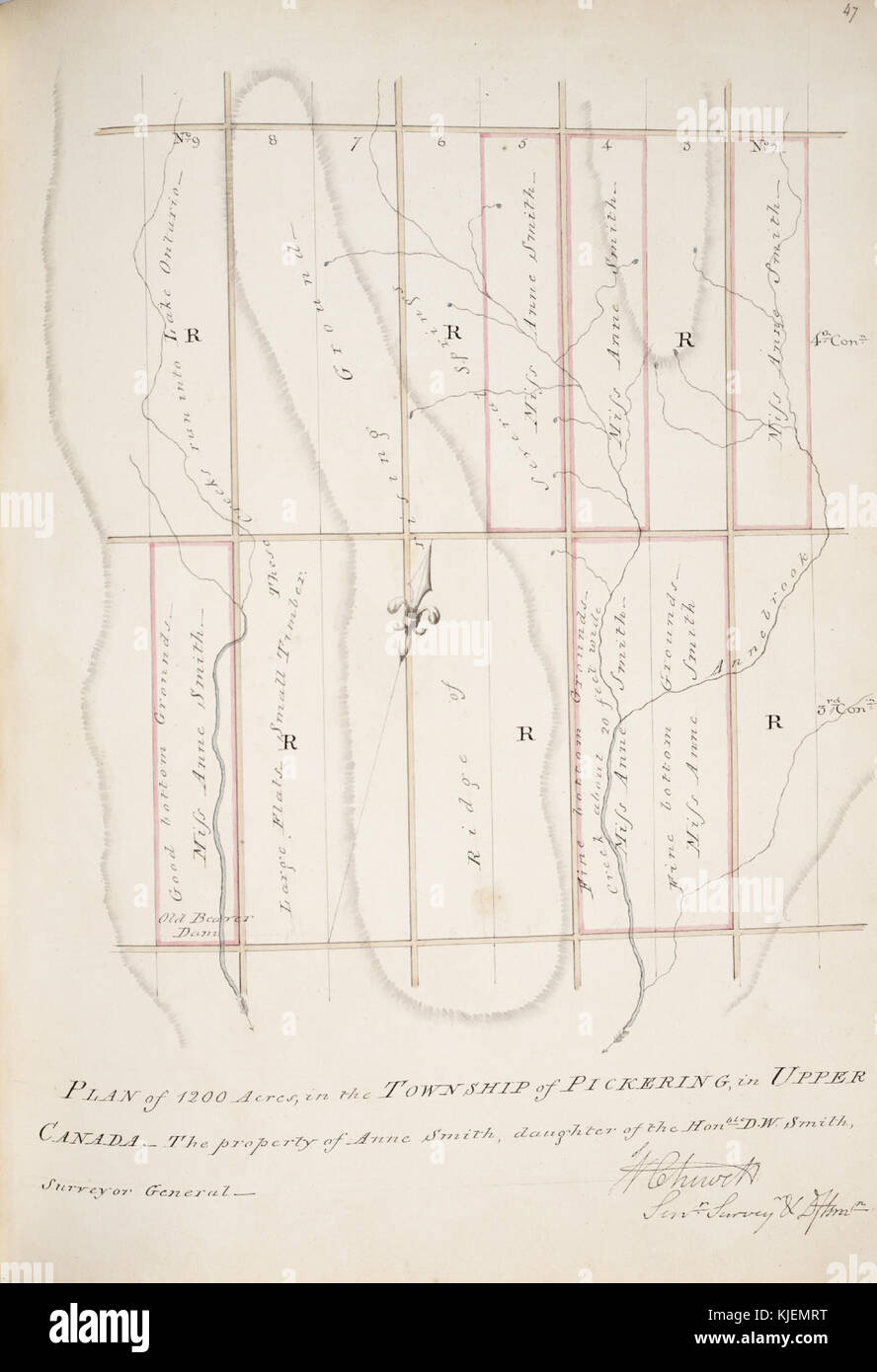 Map of pickering hi-res stock photography and images - Alamy