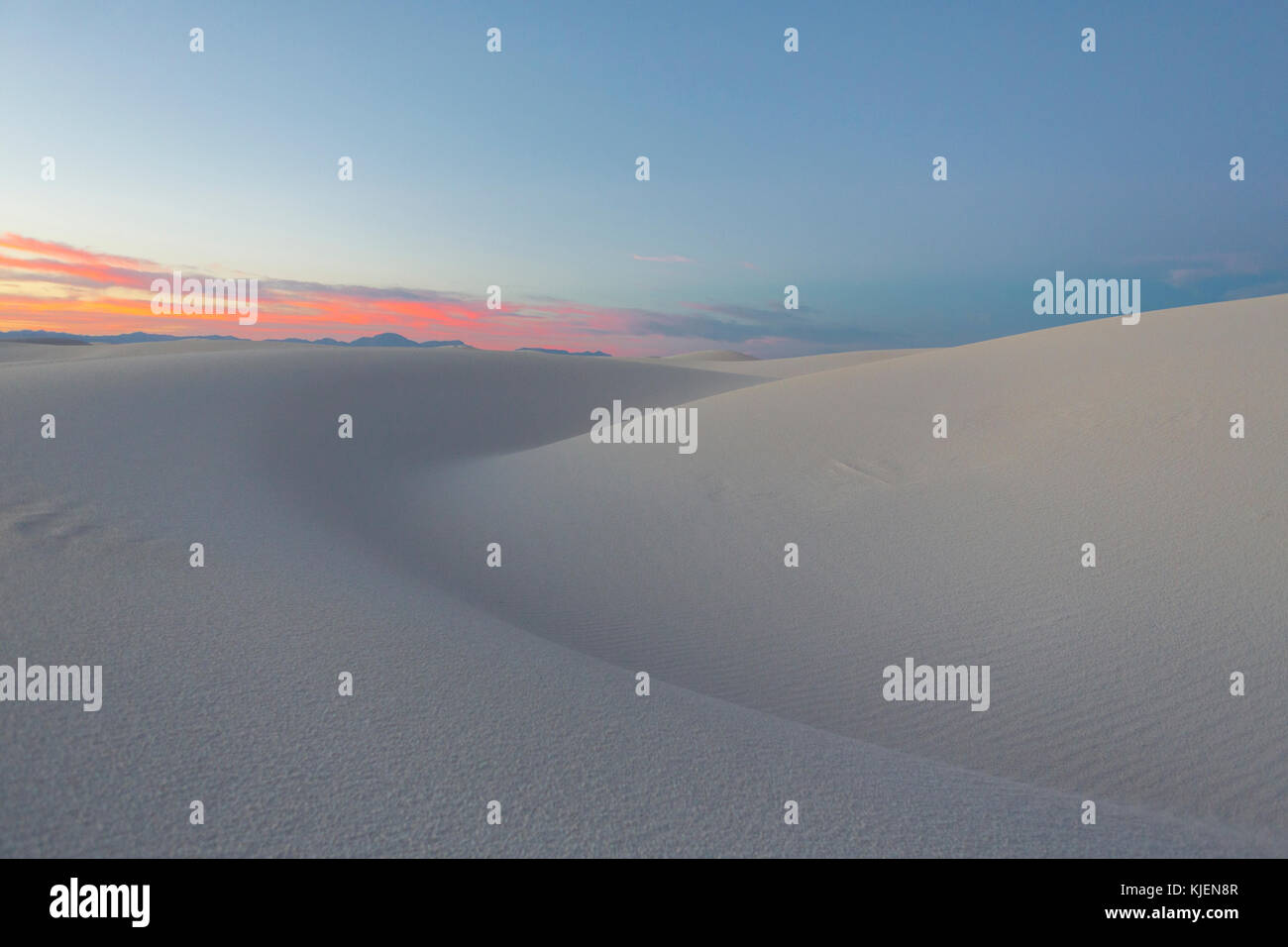 Sand dunes in desert at sunset Stock Photo - Alamy