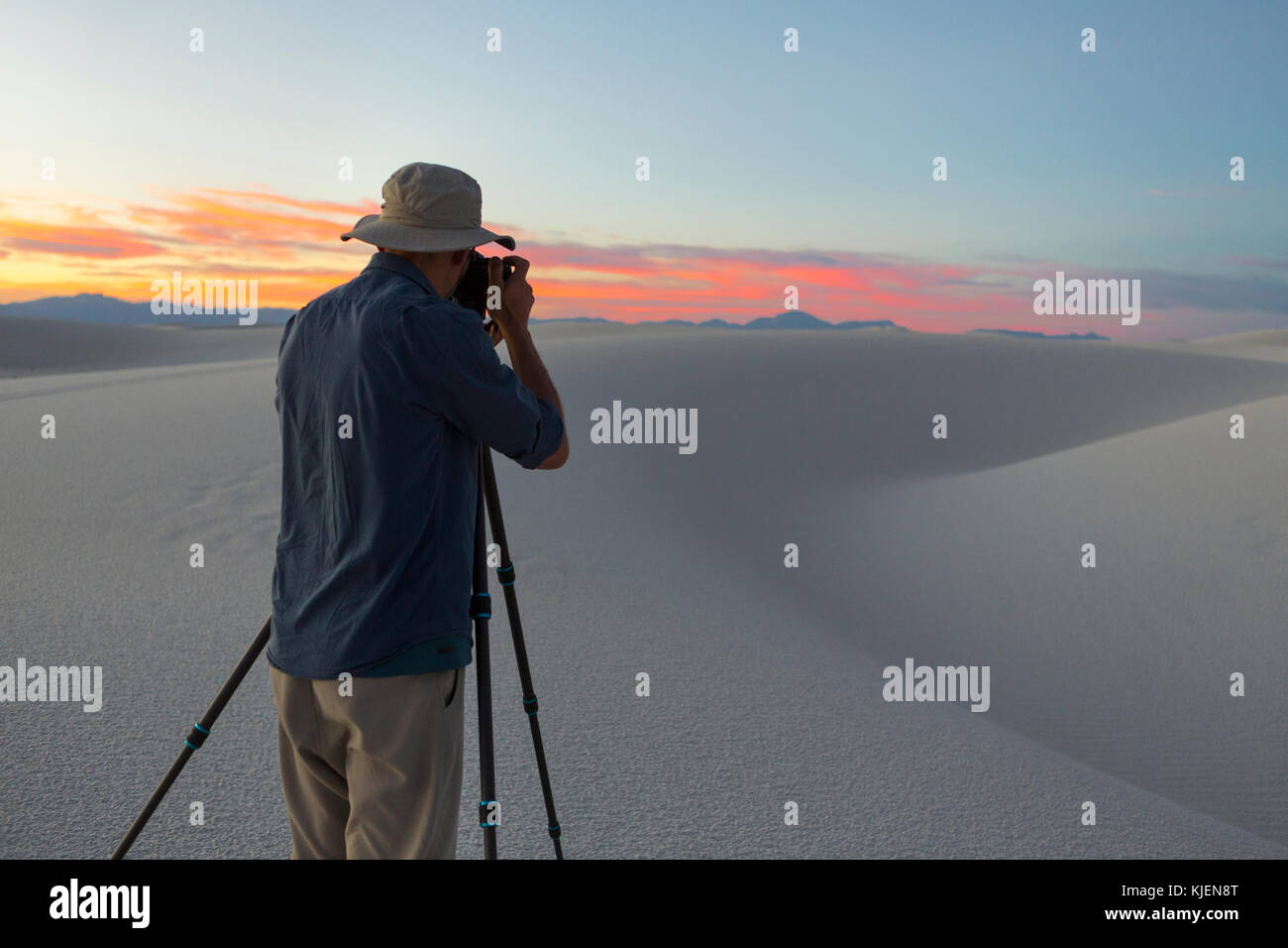 Mexico desert landscape man hi-res stock photography and images - Alamy