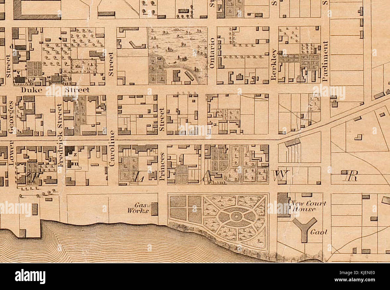 Old toronto city map hi-res stock photography and images - Alamy