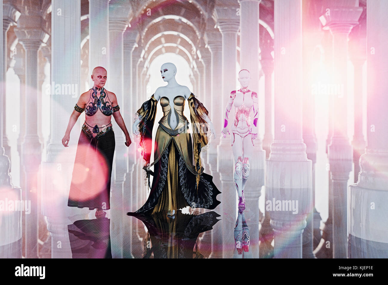 Image of three pillars hi-res stock photography and images - Alamy