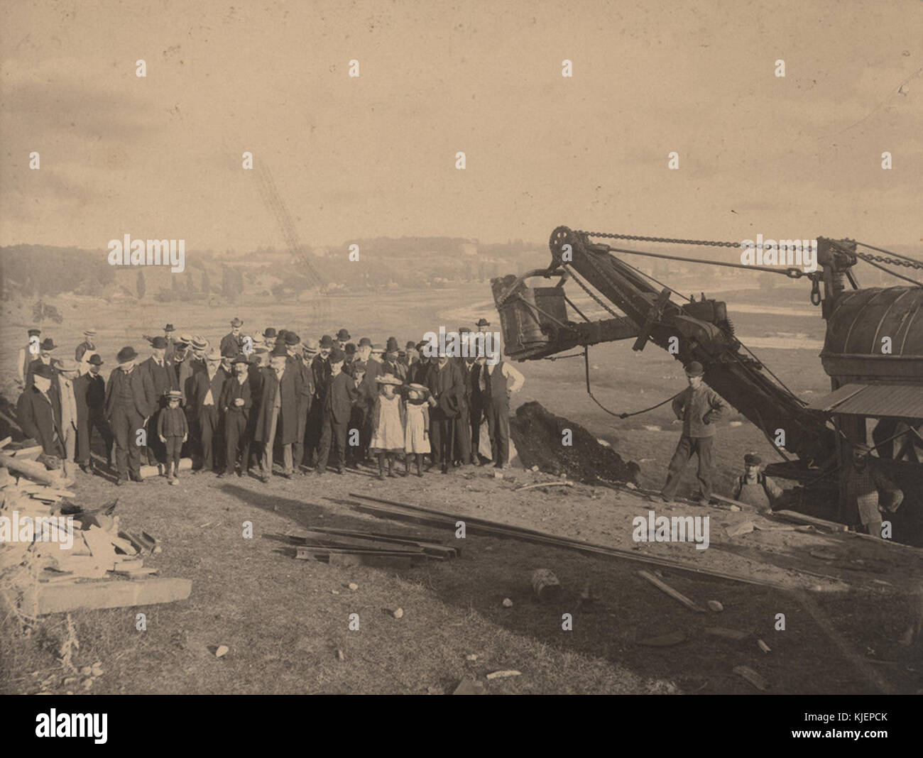 Turning the first sod hi-res stock photography and images - Alamy