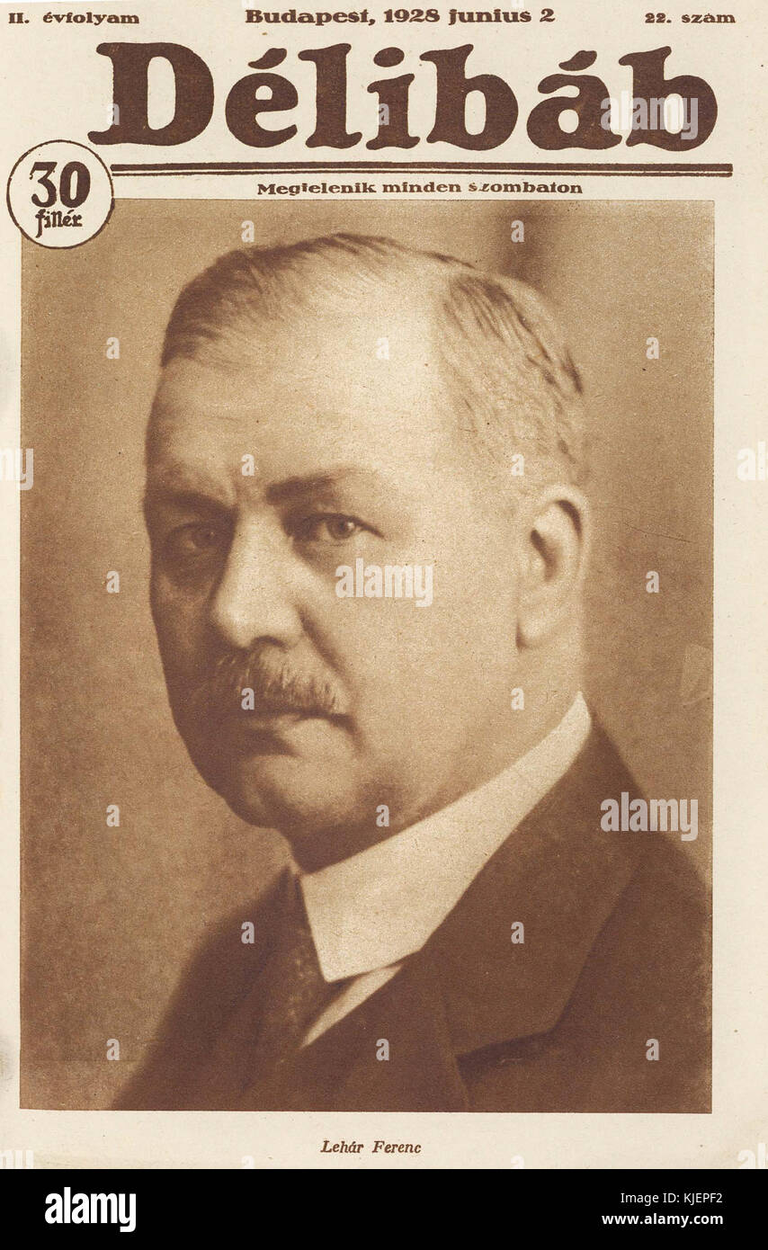 Lehar Ferenc 1928 Stock Photo - Alamy