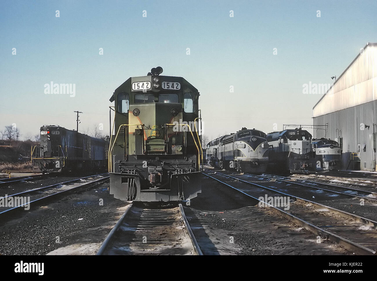 Seabord Coast Line 1542 (GP40), SCL 758 (GP7), RFP 1203 (FP7), 124 ...