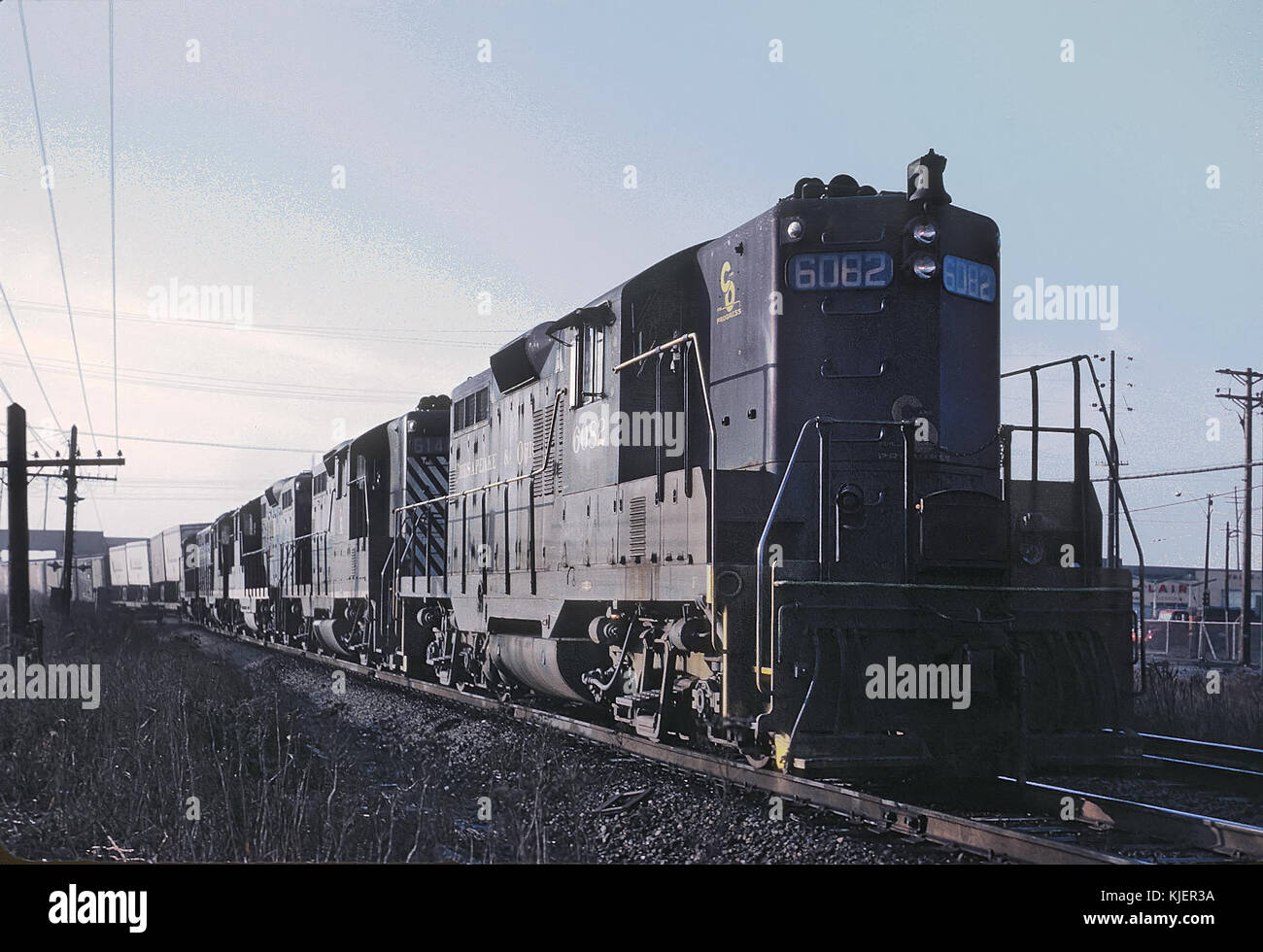 Chesapeake and Ohio Railway 6082 (GP9) at 147th and Torrence Ave, in ...