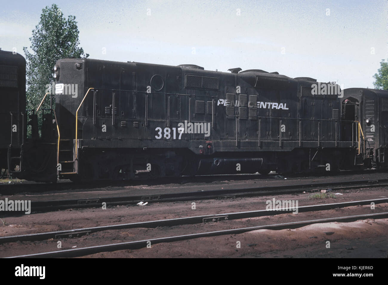 PC GP9B 3817 is a locomotive photographed in August 1970, a part of the ...