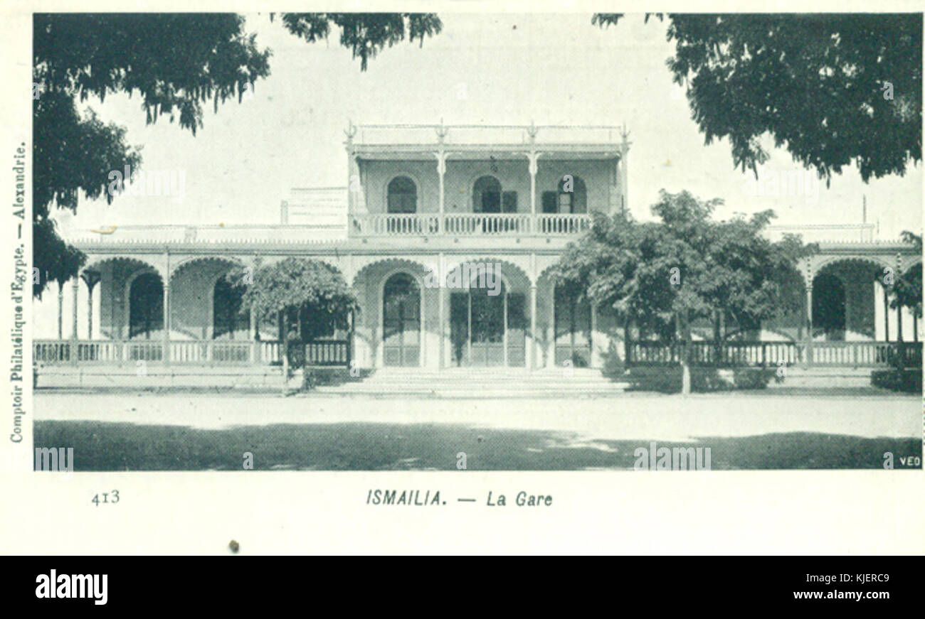 Ismalia railway station in Egypt Stock Photo - Alamy