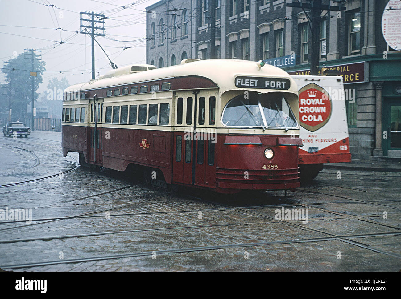 TTC 4385 (PCC) a FLEET FORT car on Bathurst Ave. at Bloor, Toronto, ONT ...
