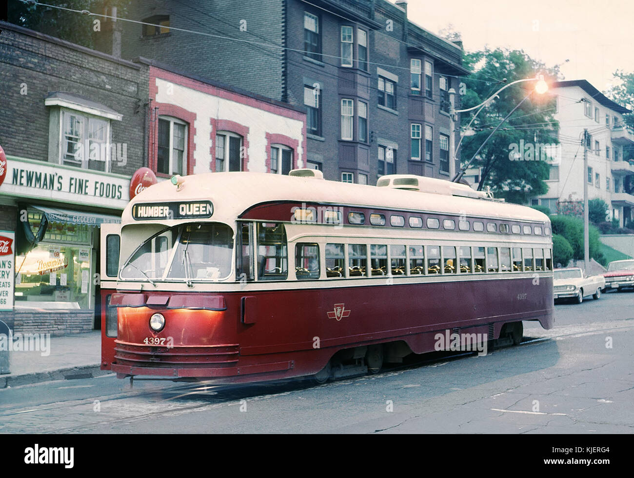 This image depicts a Humber Queen car, a type of streetcar, operated by ...