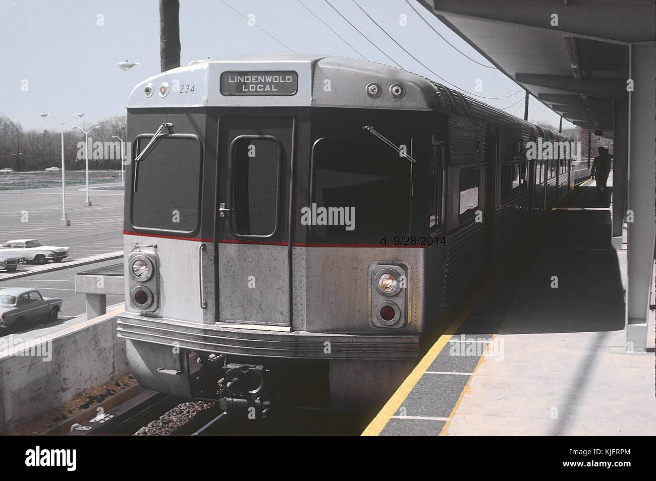 PATCO train at Lindenwold station, April 1969 Stock Photo - Alamy