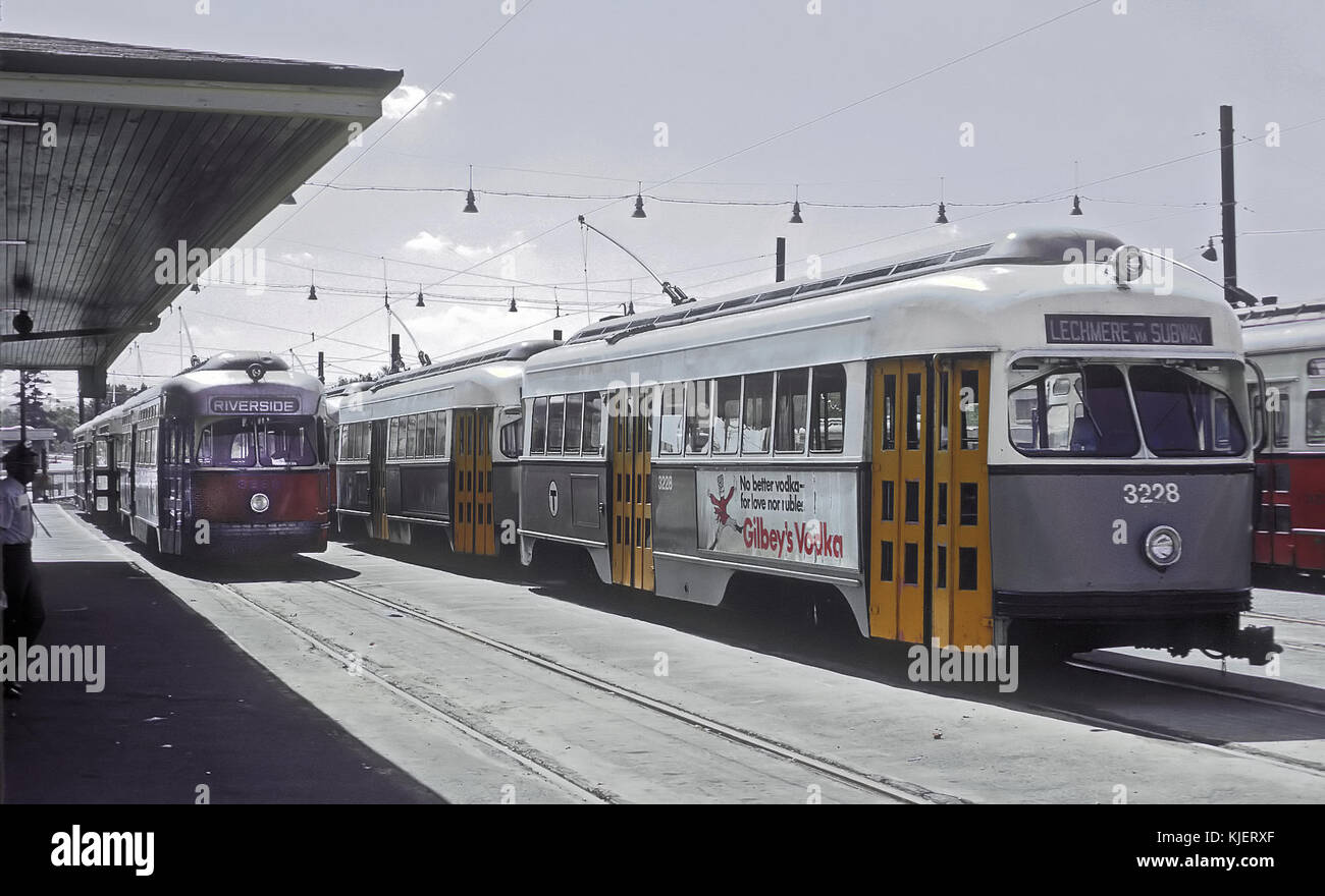 MBTA 3228 at Riverside Terminal, September 1968 Stock Photo - Alamy