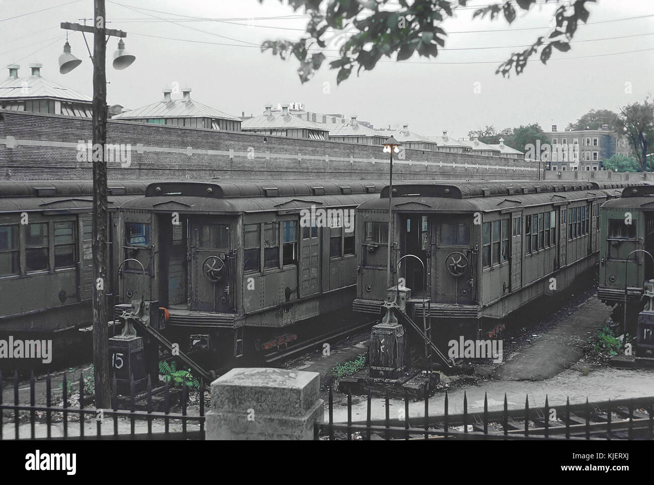 This photograph from September 1968 shows the MBTA Red Line old cars at ...