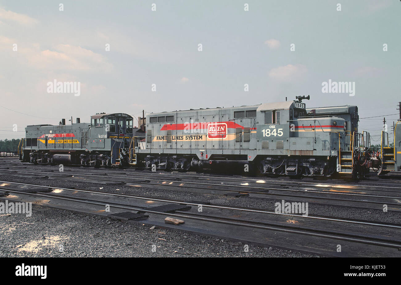 CSX 1845 at Altanta, GA on June 10, 1987 (22753683942 Stock Photo - Alamy