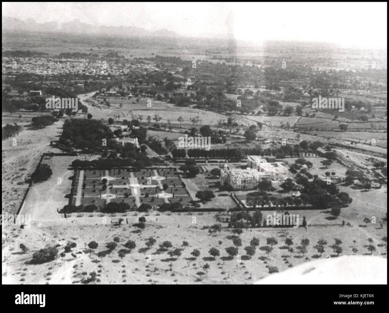 Jorawar Palce Aerial View Palanpur Gujarat 1936 Stock Photo - Alamy