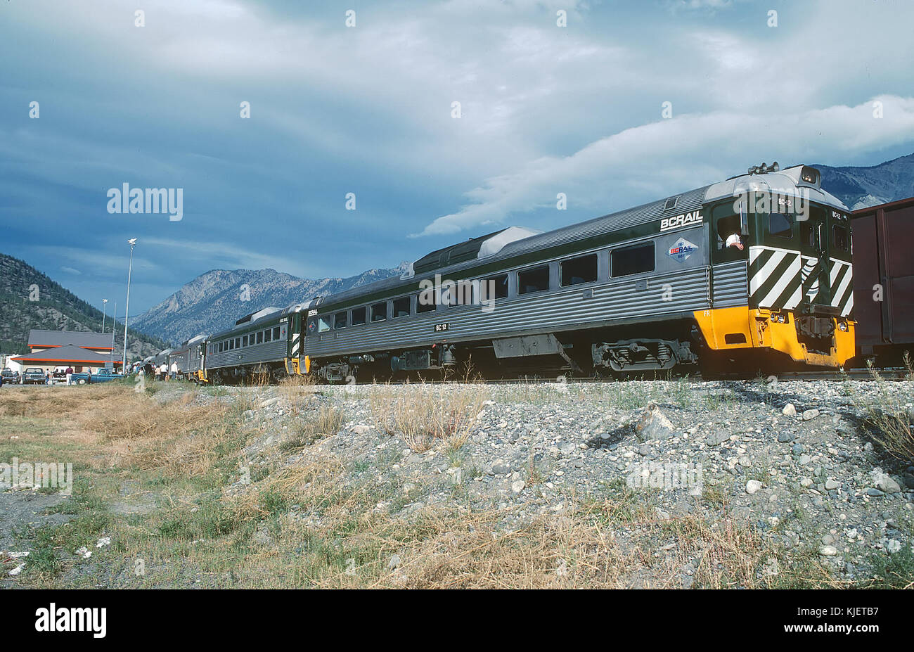 BCRAIL BC 12, Train 2, at Lilleot, BC on September 19, 1987 ...