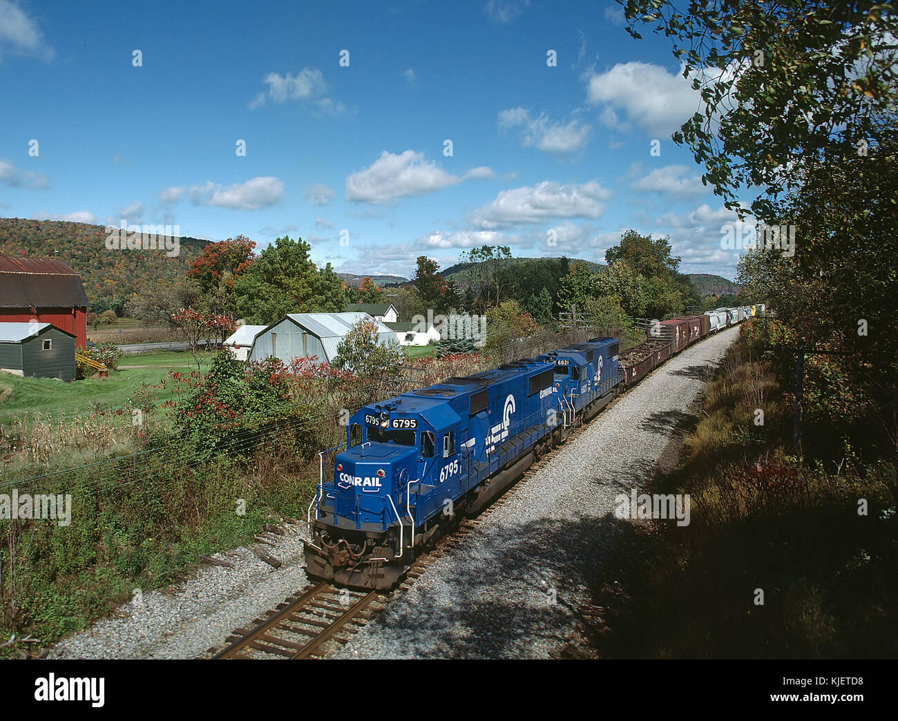 CR 6795 was photographed on the old Erie Railroad mainline at Hinsdale ...