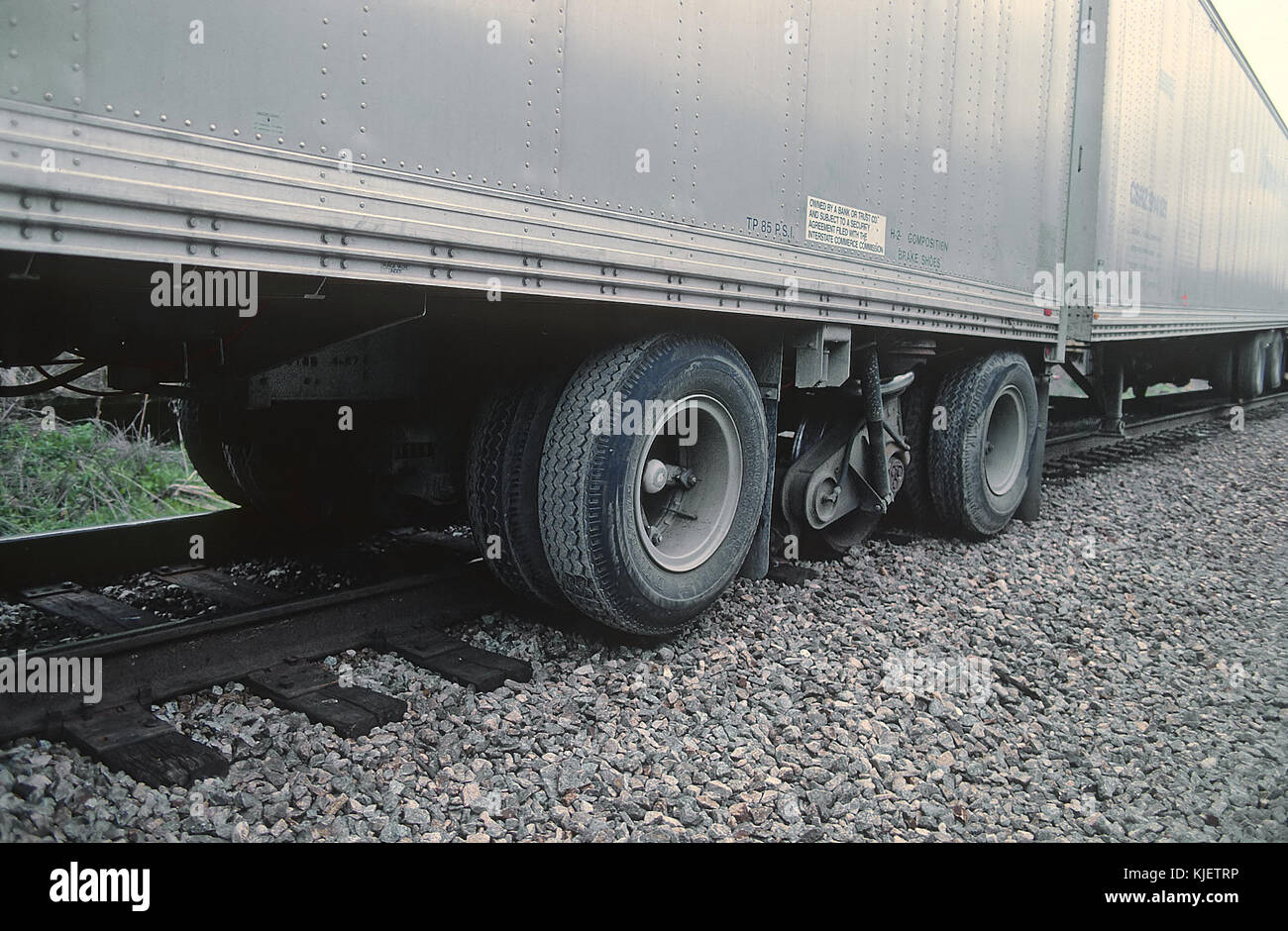 CSX Road Railer, Livingston, KY on April 24, 1988 (22313771784 Stock Photo - Alamy