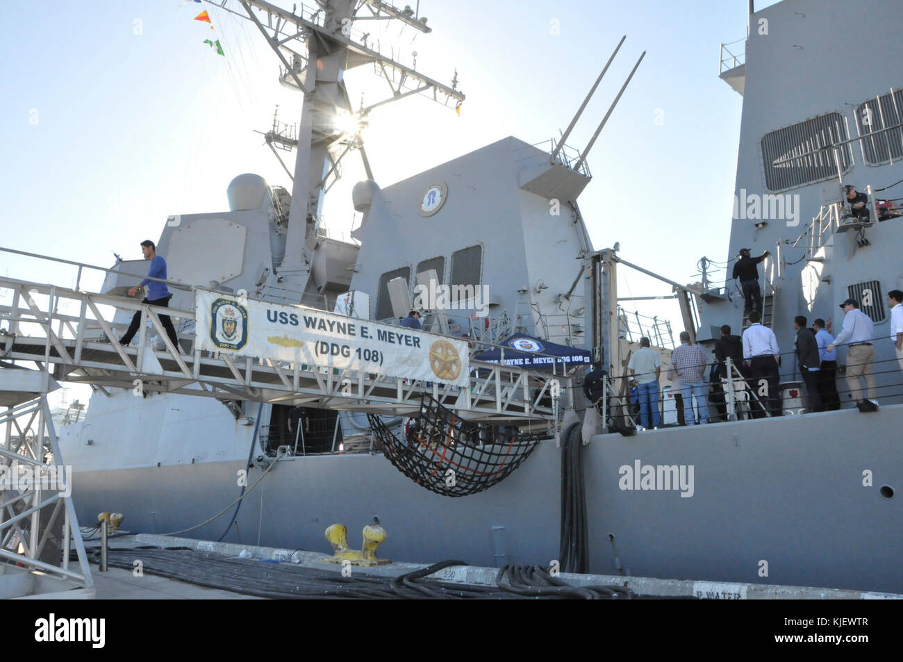 PORT HUENEME, Calif.—USS Wayne E. Meyer (DDG 108) visits Naval Surface ...