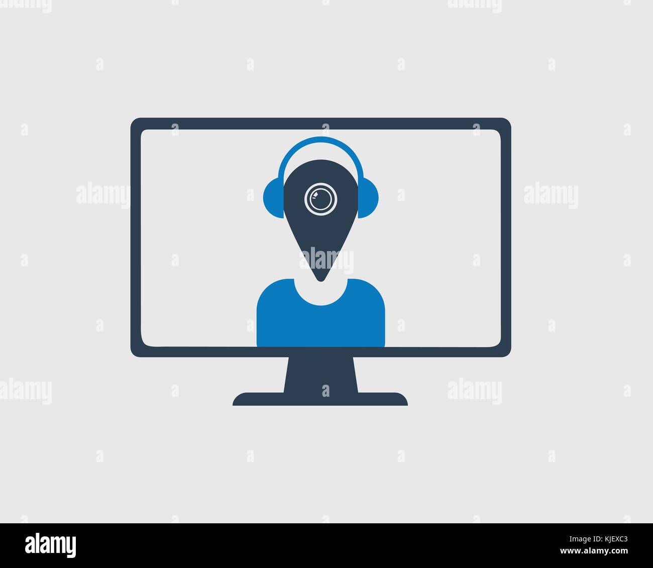 Man blue eye in Stock Vector Images - Alamy