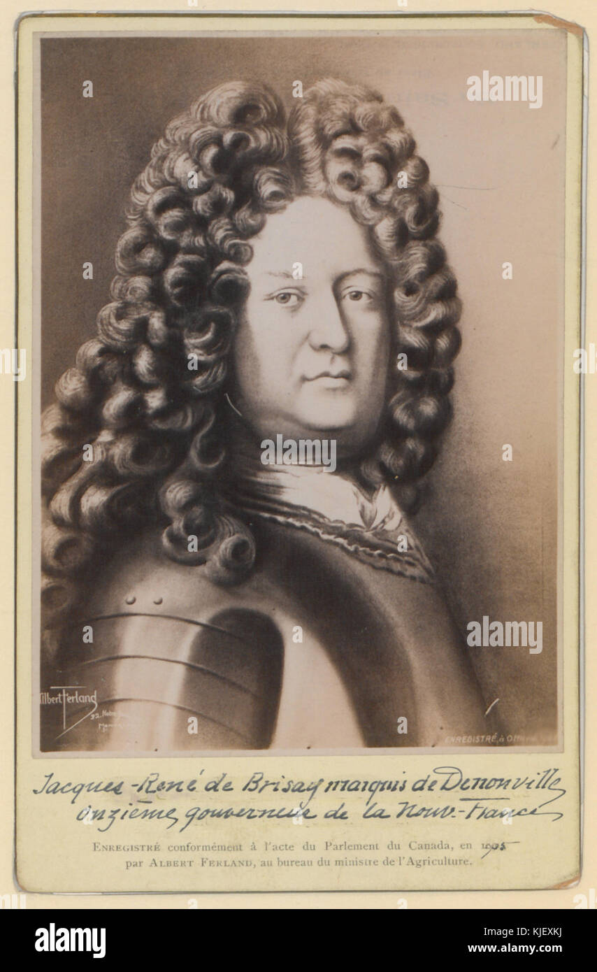 Jacques René de Brisay, Marquis de Dononville, the 11th Governor of New ...