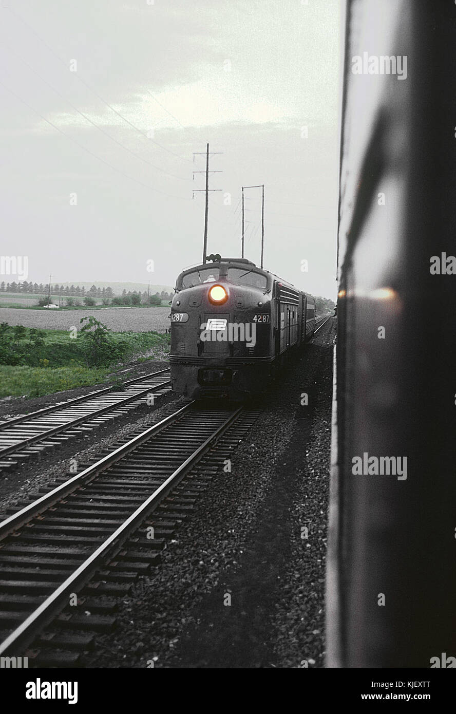 PC E8A 4287 with Train 549, The Broadway Limited Connection, near Parkton, MD taken from NRHS ...