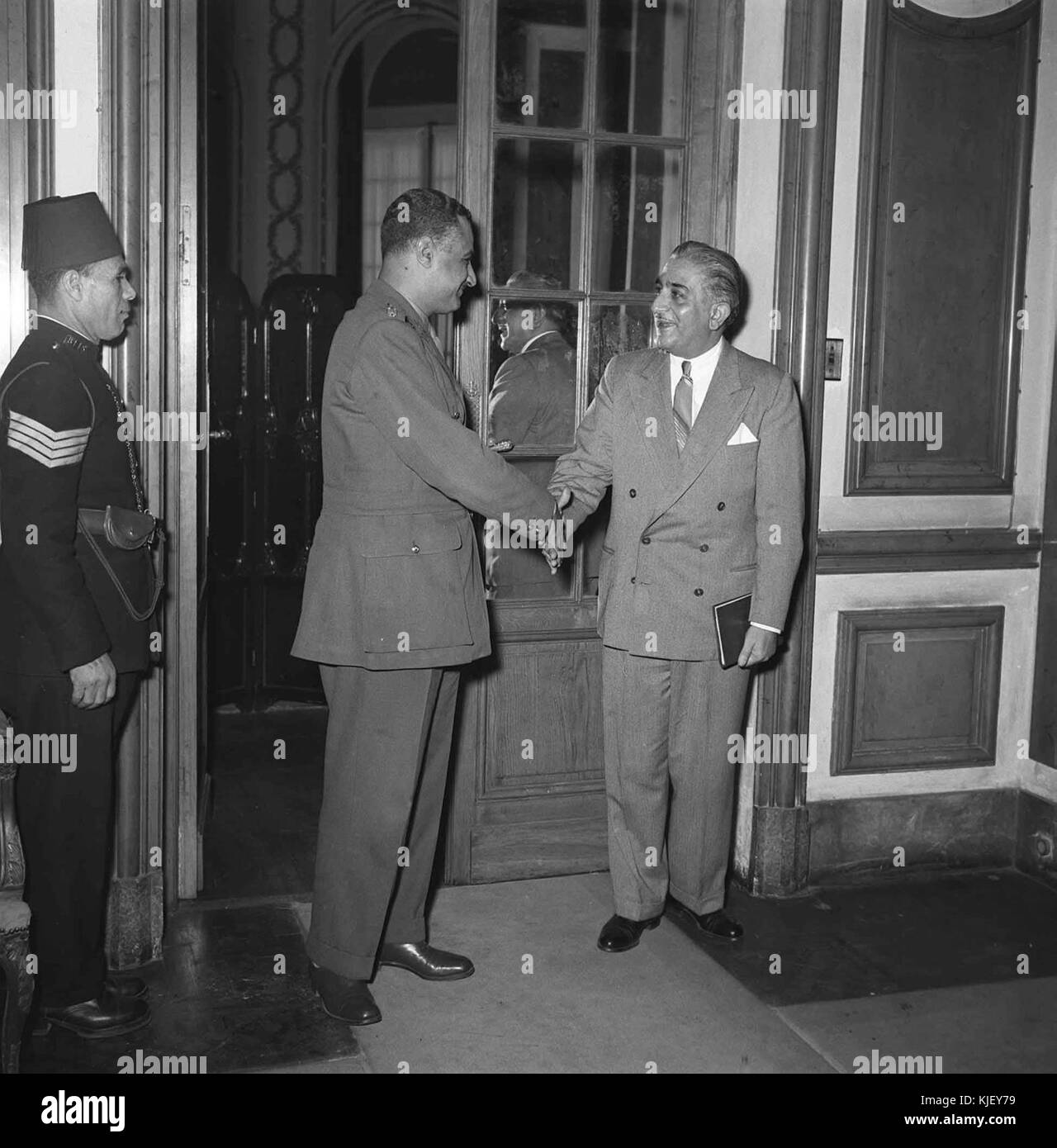 Abdel Nasser bids farewell to Ali Bahadur, the Indian Ambassador to ...