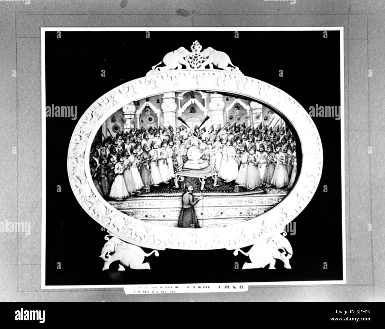 The miniature depicts Black and White Stock Photos & Images - Alamy