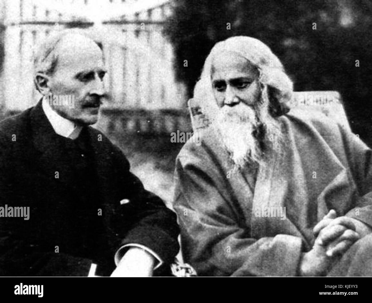 Tagore and Mussolini Stock Photo - Alamy