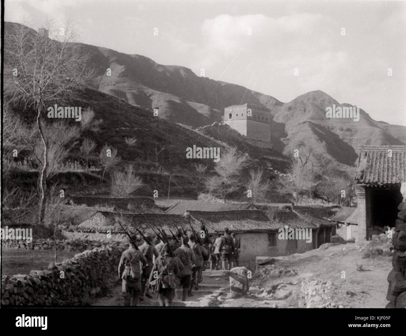Eighth Route Army taking Chajianling, autumn 1937 Stock Photo - Alamy