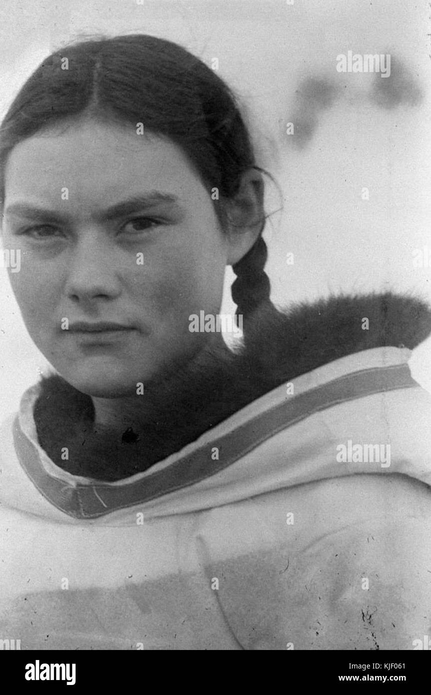 Portrait of Juunaisi Inuk Pond Inlet Nunavut 1945 Stock Photo - Alamy