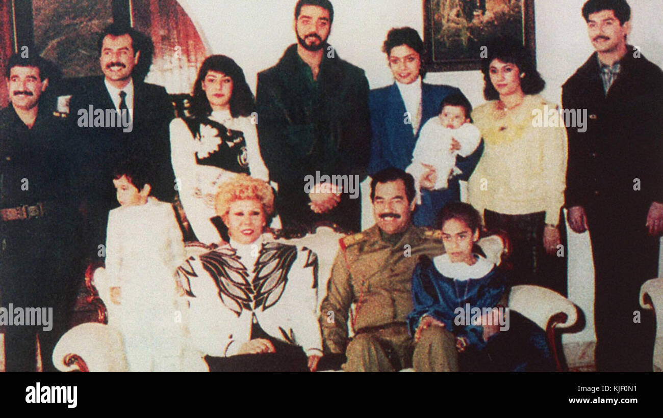 Saddam family Pre1995 Stock Photo - Alamy
