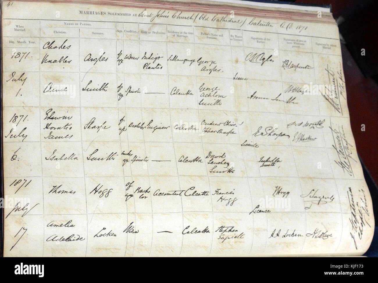 1871 marriage hi-res stock photography and images - Alamy