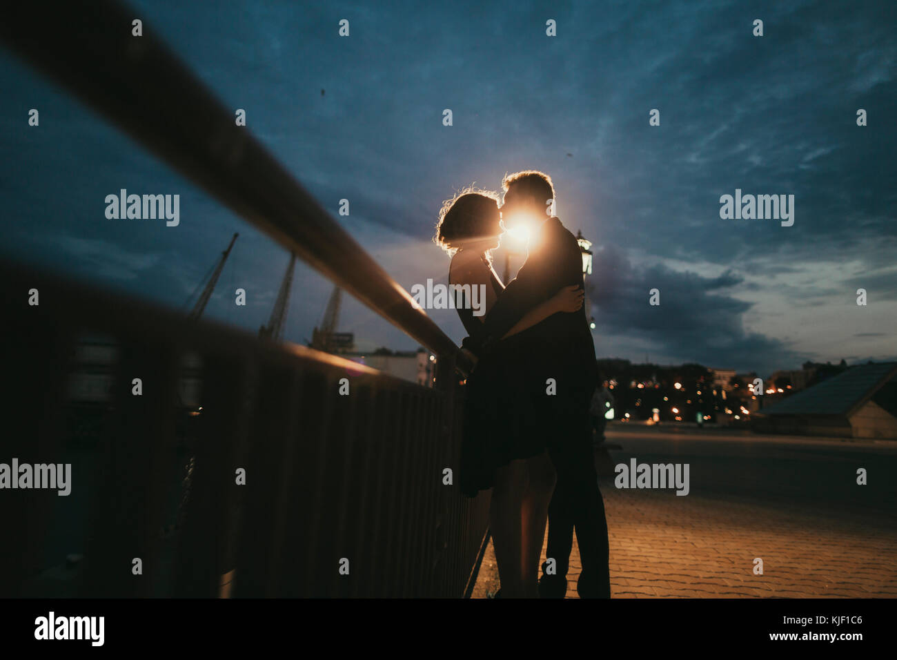 Two women kissing night hi-res stock photography and images - Alamy