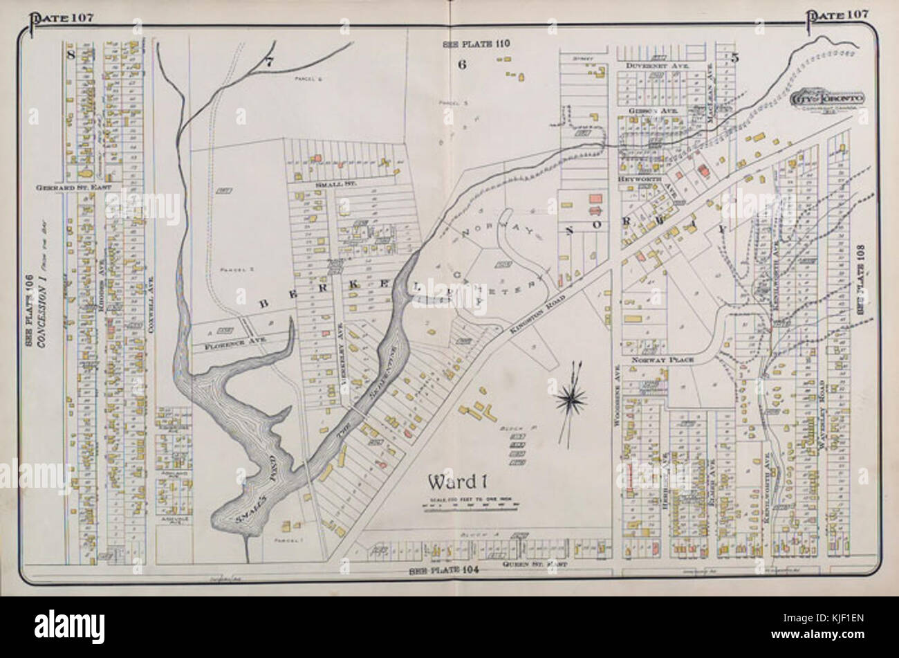 Smalls Pond Goads Map Stock Photo - Alamy