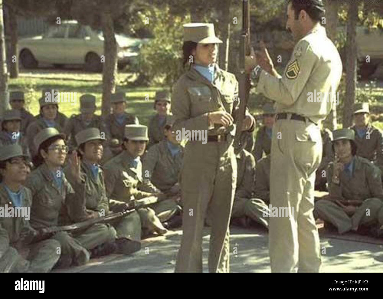 Girl soldiers in Iran Stock Photo - Alamy