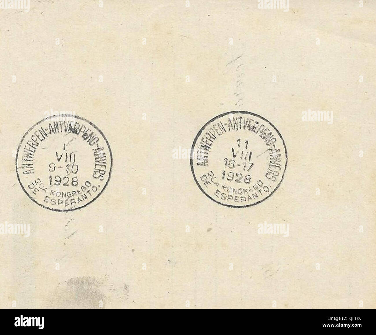 1928 Antverpeno 20a Kongreso de Esperanto stampoj Stock Photo - Alamy