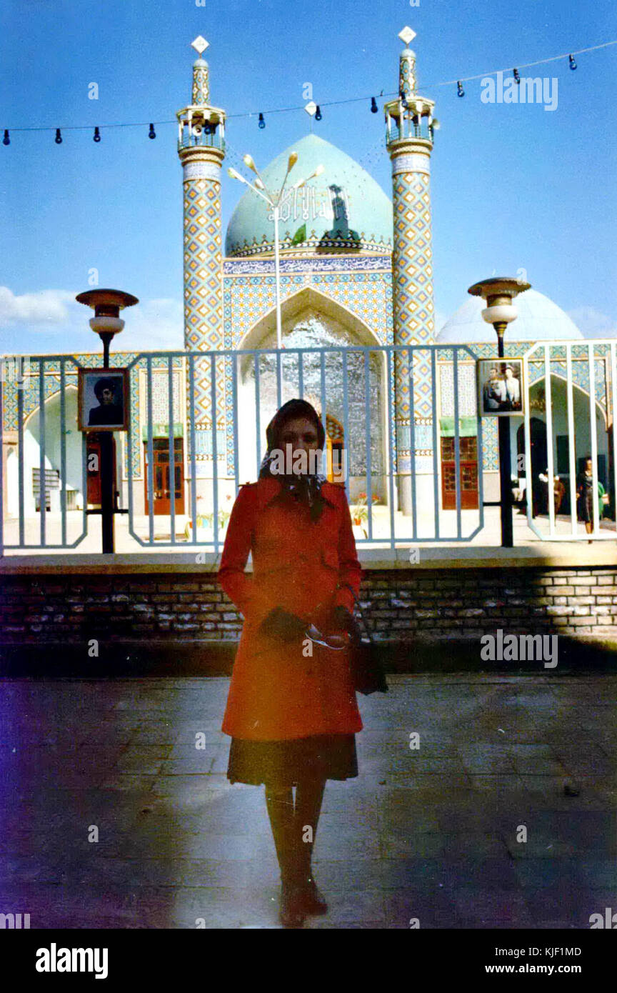 Farah Pahlavi in Al Hamza Mosque of Kashmar 3 Stock Photo - Alamy