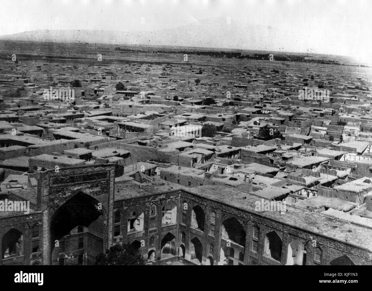 This image from 1858 depicts Mashhad, Iran, a city of religious and ...