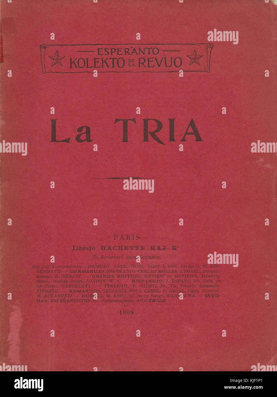 La Tria, likely referring to an event or publication from 1908, could ...