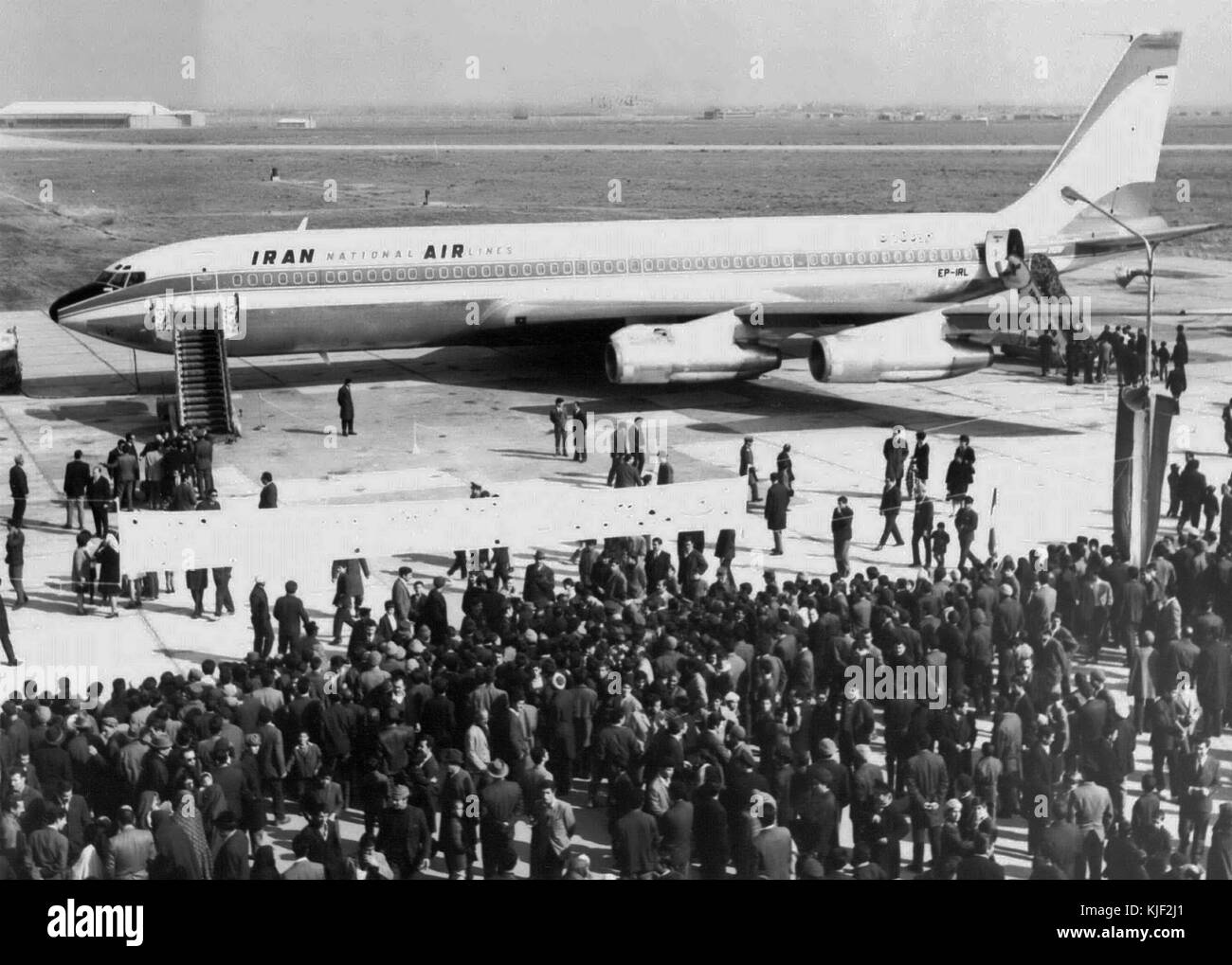 Boeing 707 First flight Mashhad Airport 1970 Stock Photo - Alamy