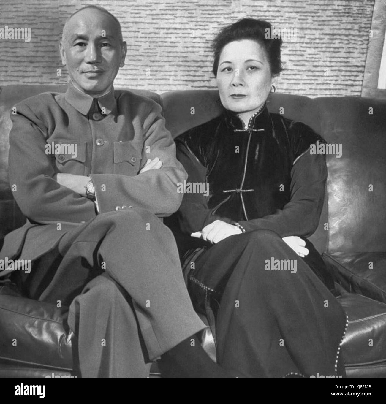 Chiang Kai shek Soong May ling 1950 Stock Photo - Alamy