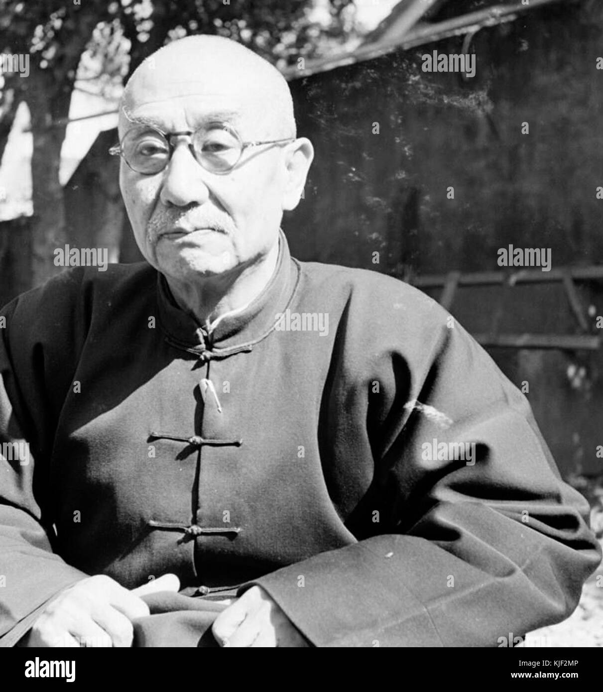 This photograph depicts Yan Xishan, a prominent Chinese politician and ...