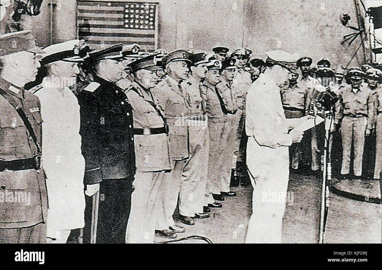 Surrender Japan US China 06 Stock Photo - Alamy